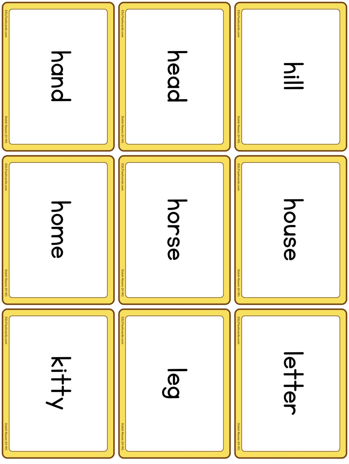 ESL Flashcards – Download free printable flashcards!