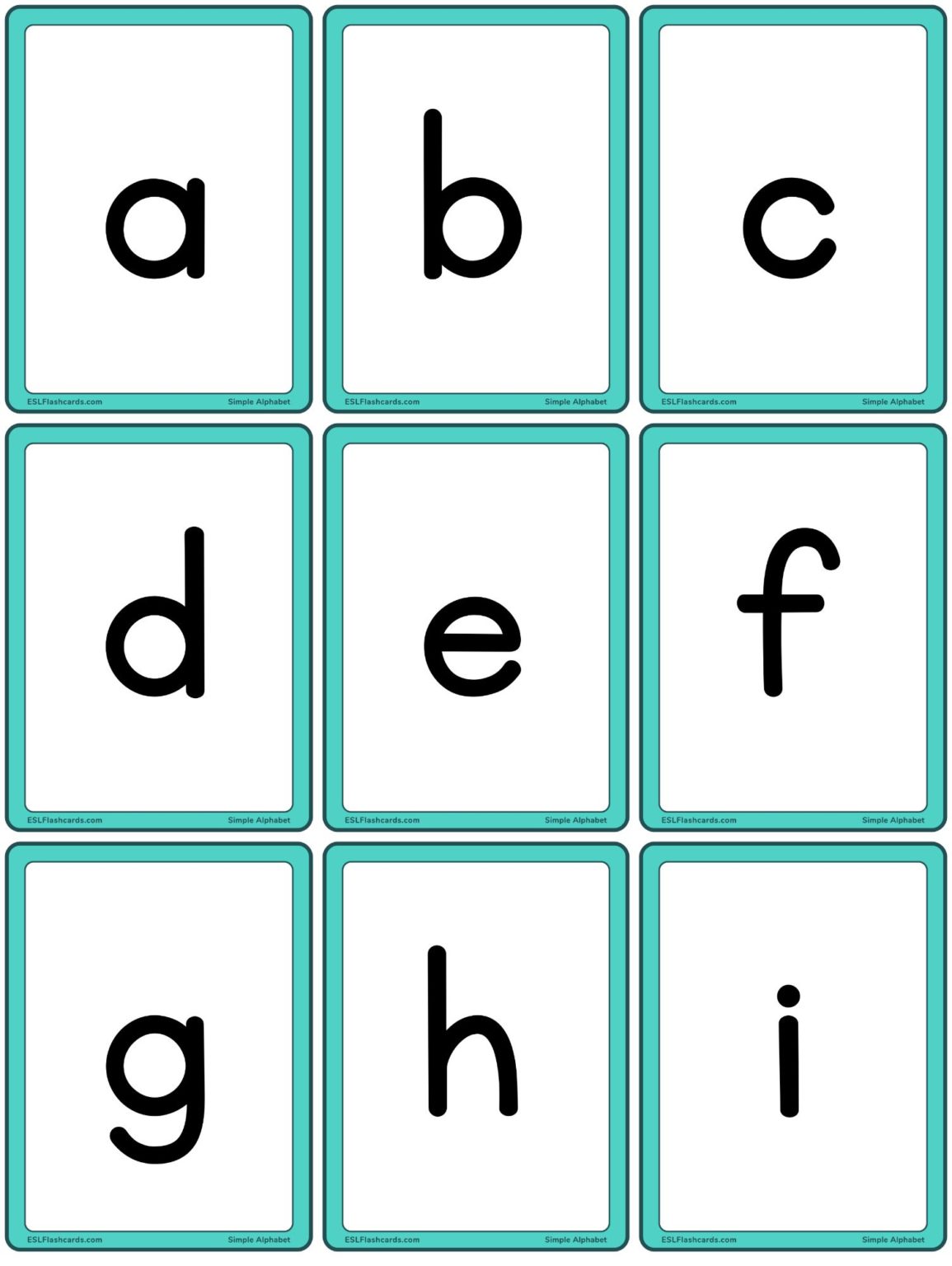 Kindergarten Flashcards – ESL Flashcards