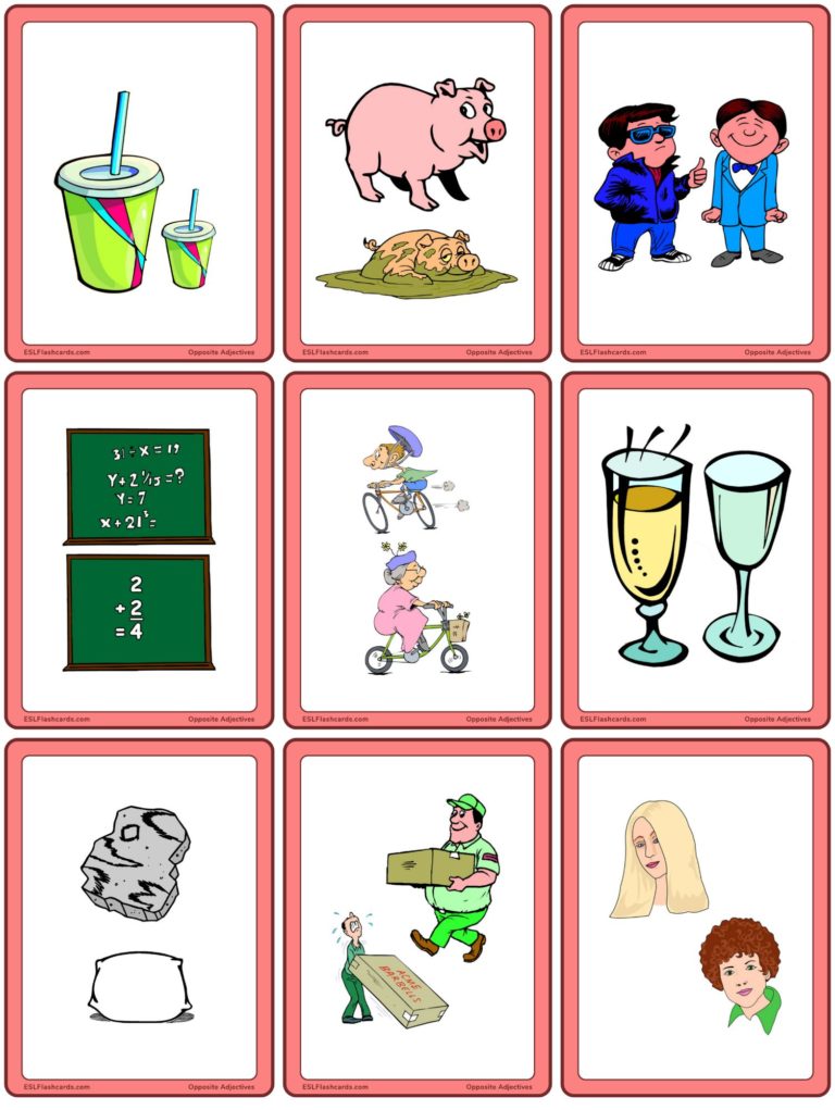 Adjectives Set C – ESL Flashcards