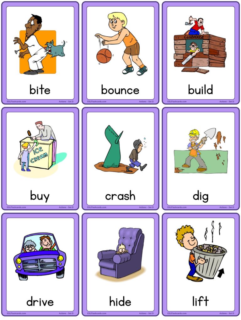 verbs – ESL Flashcards