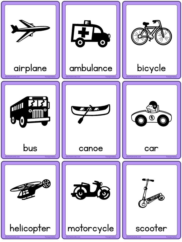 ESL Flashcards – Download free printable flashcards!