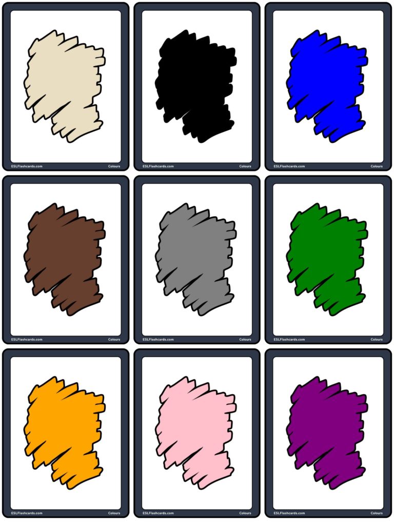 Kindergarten Flashcards – ESL Flashcards