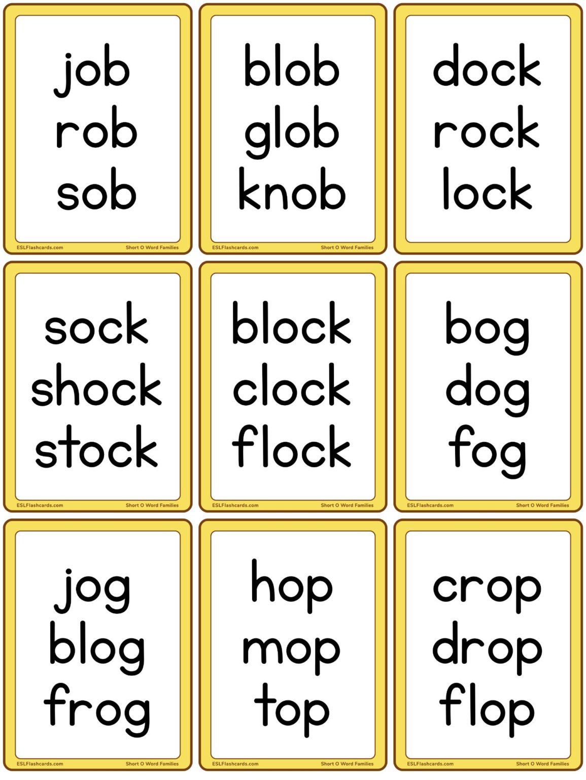 rhyming words – ESL Flashcards