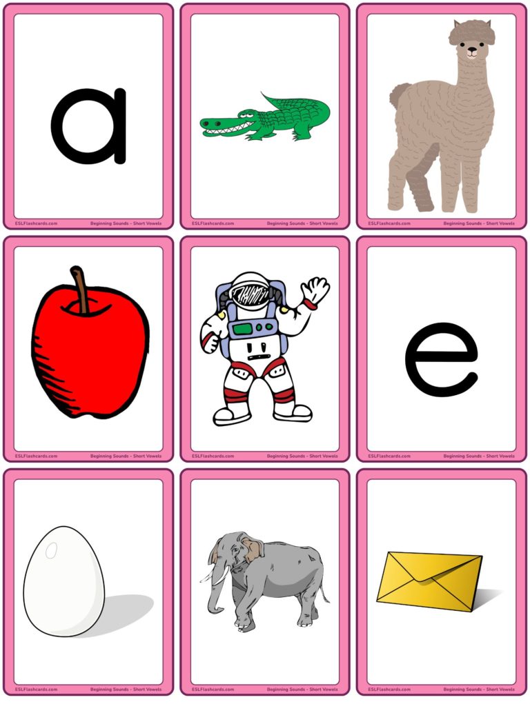 Alphabet Cards – ESL Flashcards