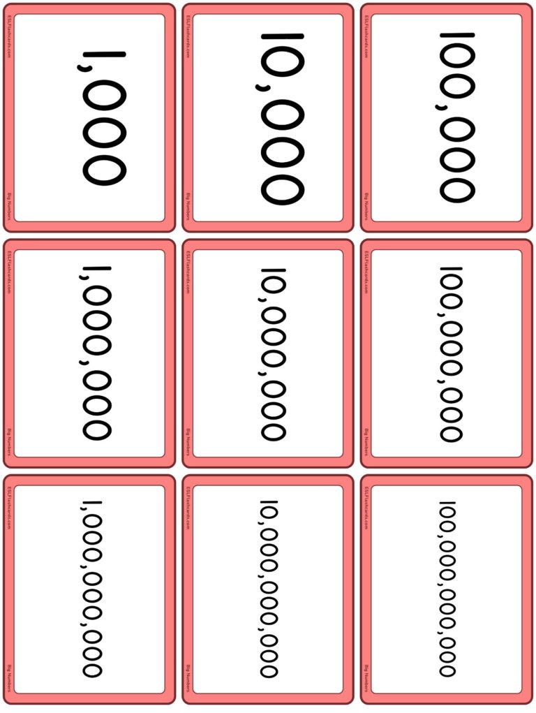 ESL Flashcards – Download free printable flashcards!