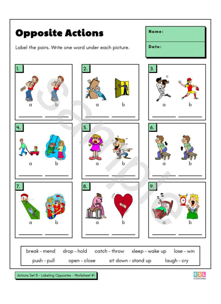 verbs – ESL Flashcards